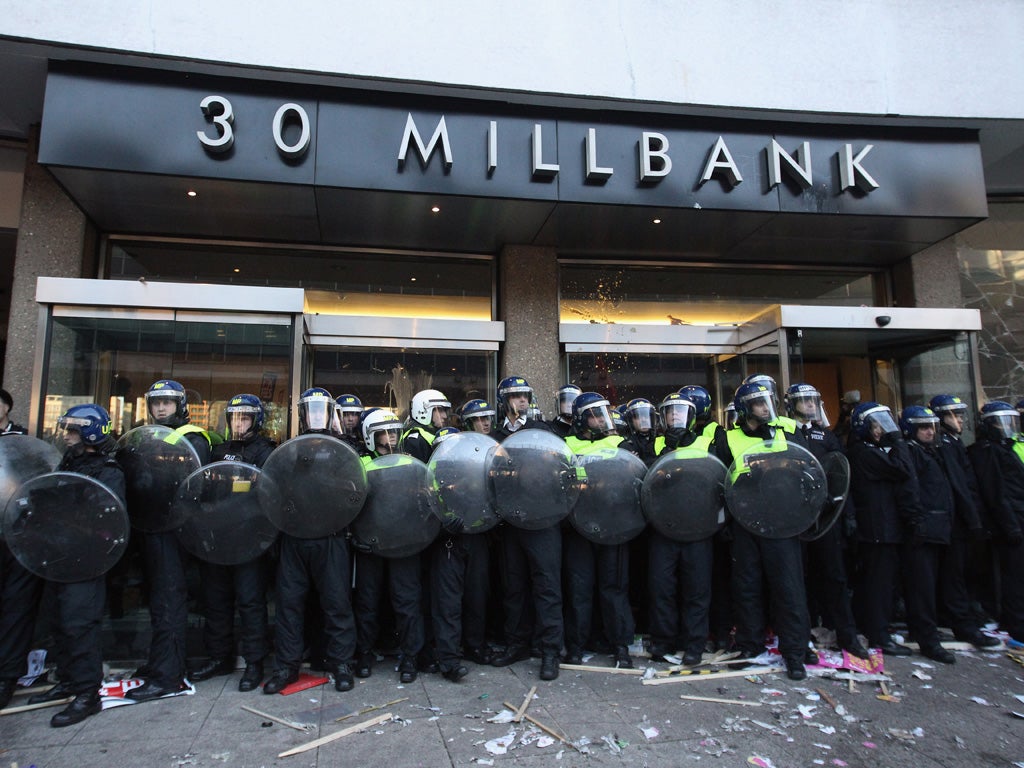Voices of the Millbank riot: Two years on | The Independent