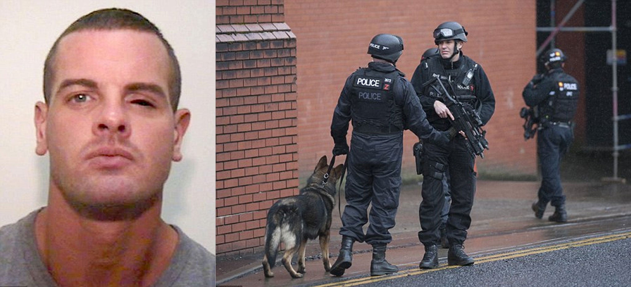 150 armed officers stand guard outside court as Dale Cregan appears ...