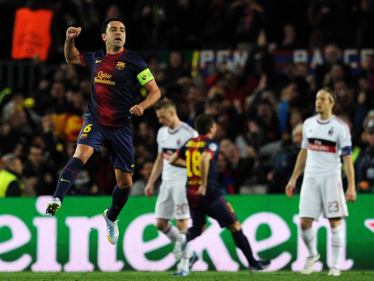 Champions League: Xavi completes CV with historic comeback for ...