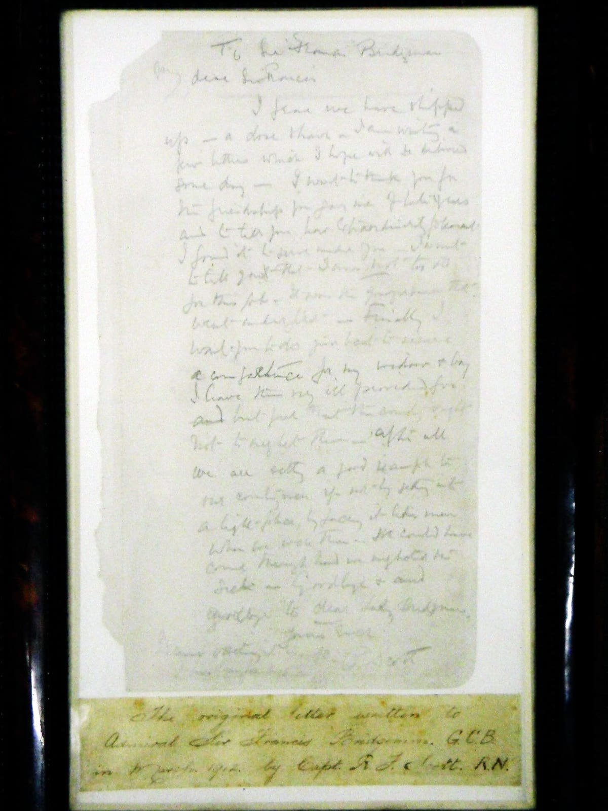 Scott of the Antarctic - the last letter: 'Excuse the writing – it's ...