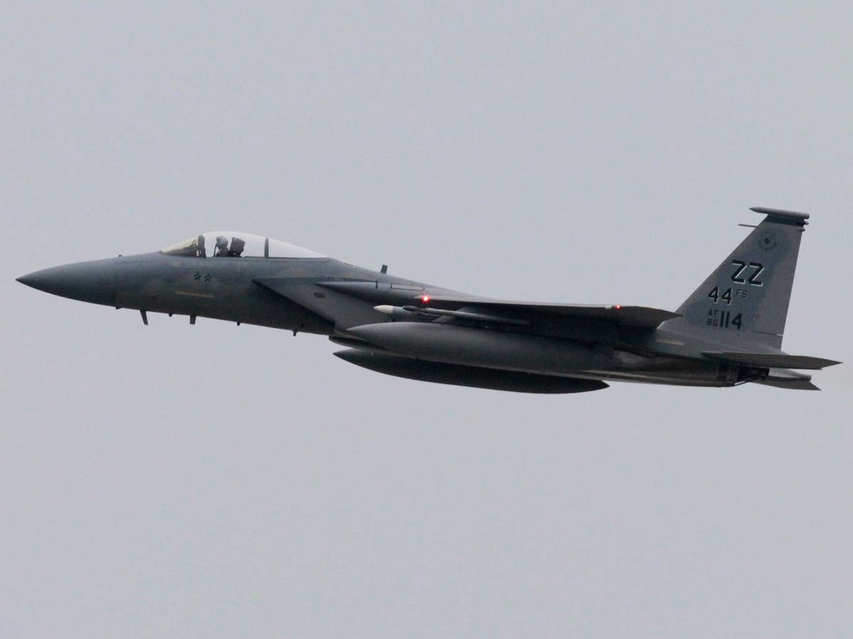 US air force F-15 fighter jet crashes off Japan | The Independent | The ...