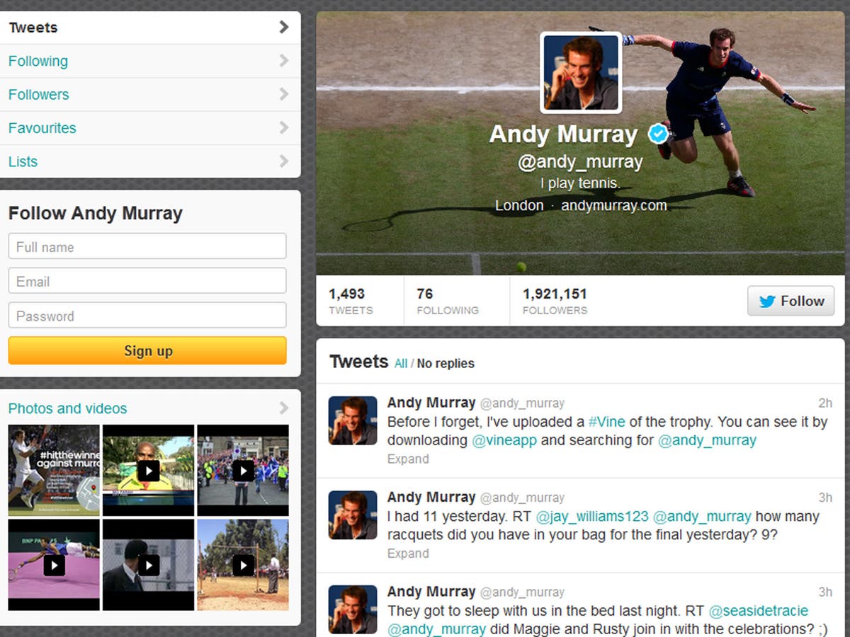 Andy Murray answers fans' questions on Twitter: So did he sleep with ...