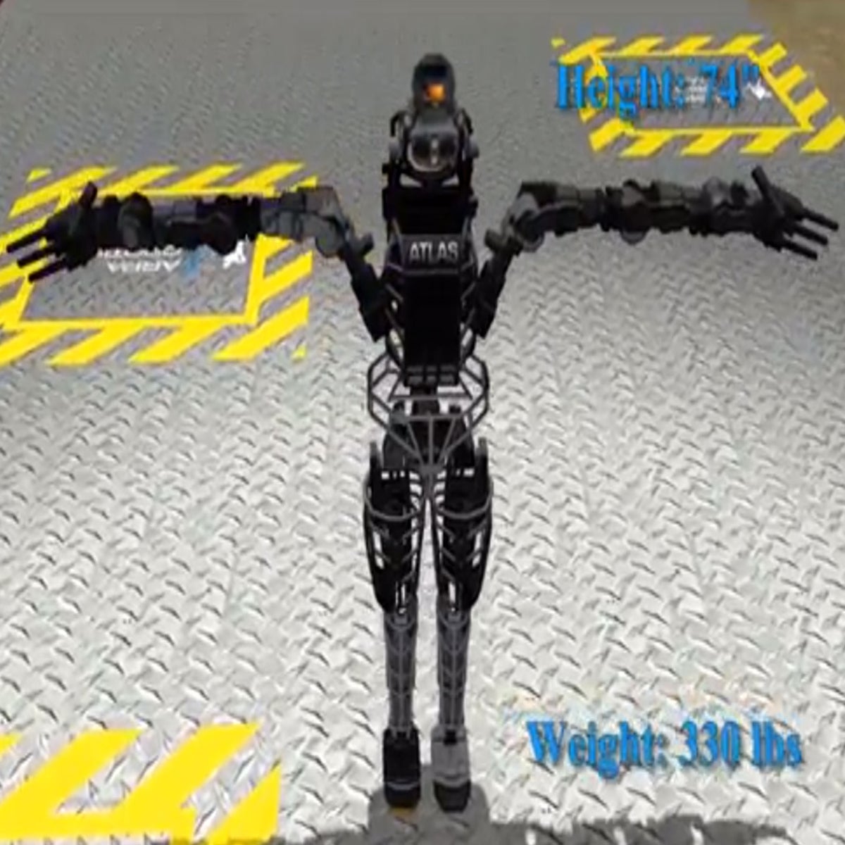 Darpa Atlas Robot Atlas Robot (left) Provided By Boston Dynamics And A