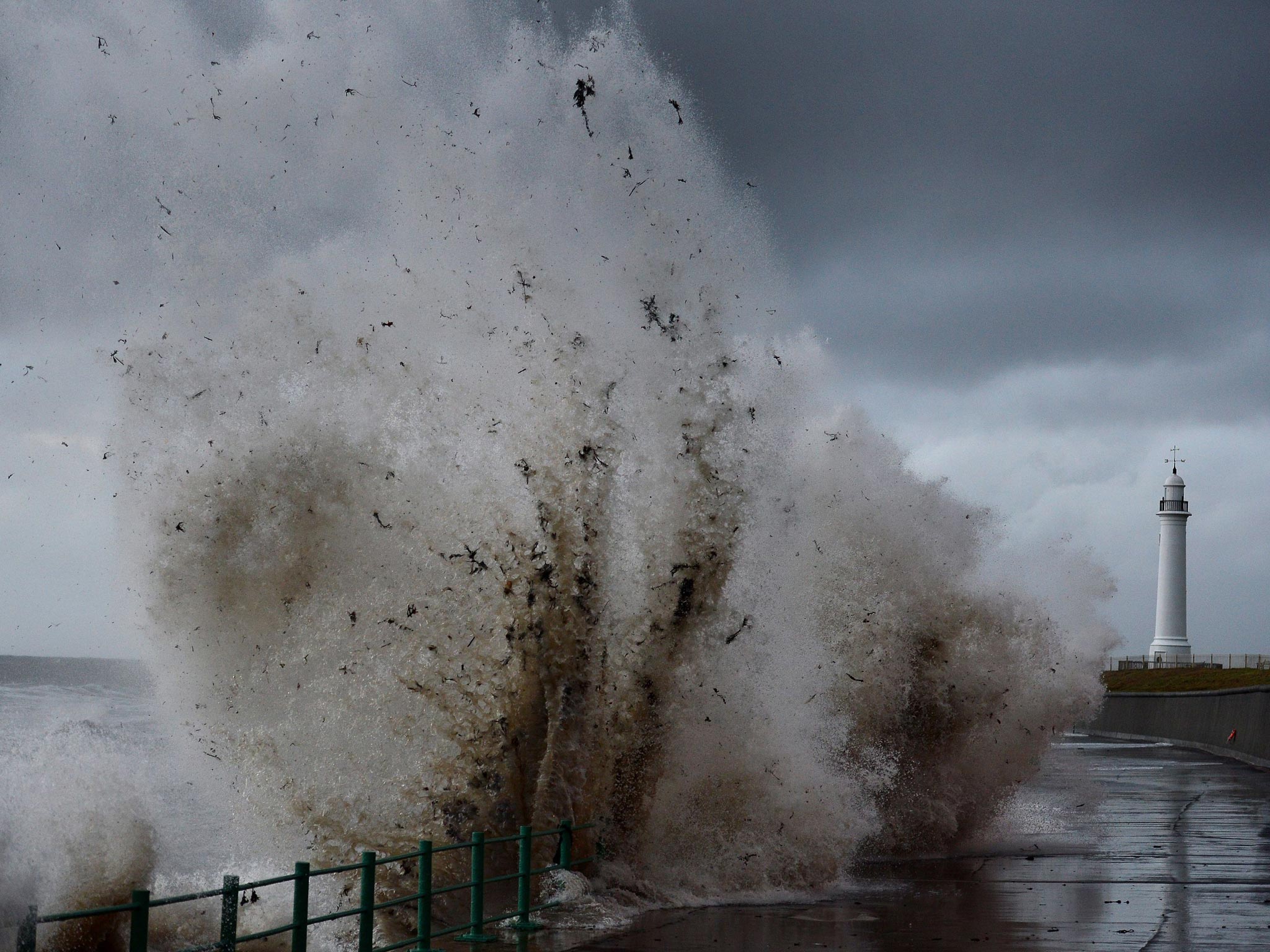 Britain on flood alert as autumn storms batter east coast and Indian ...