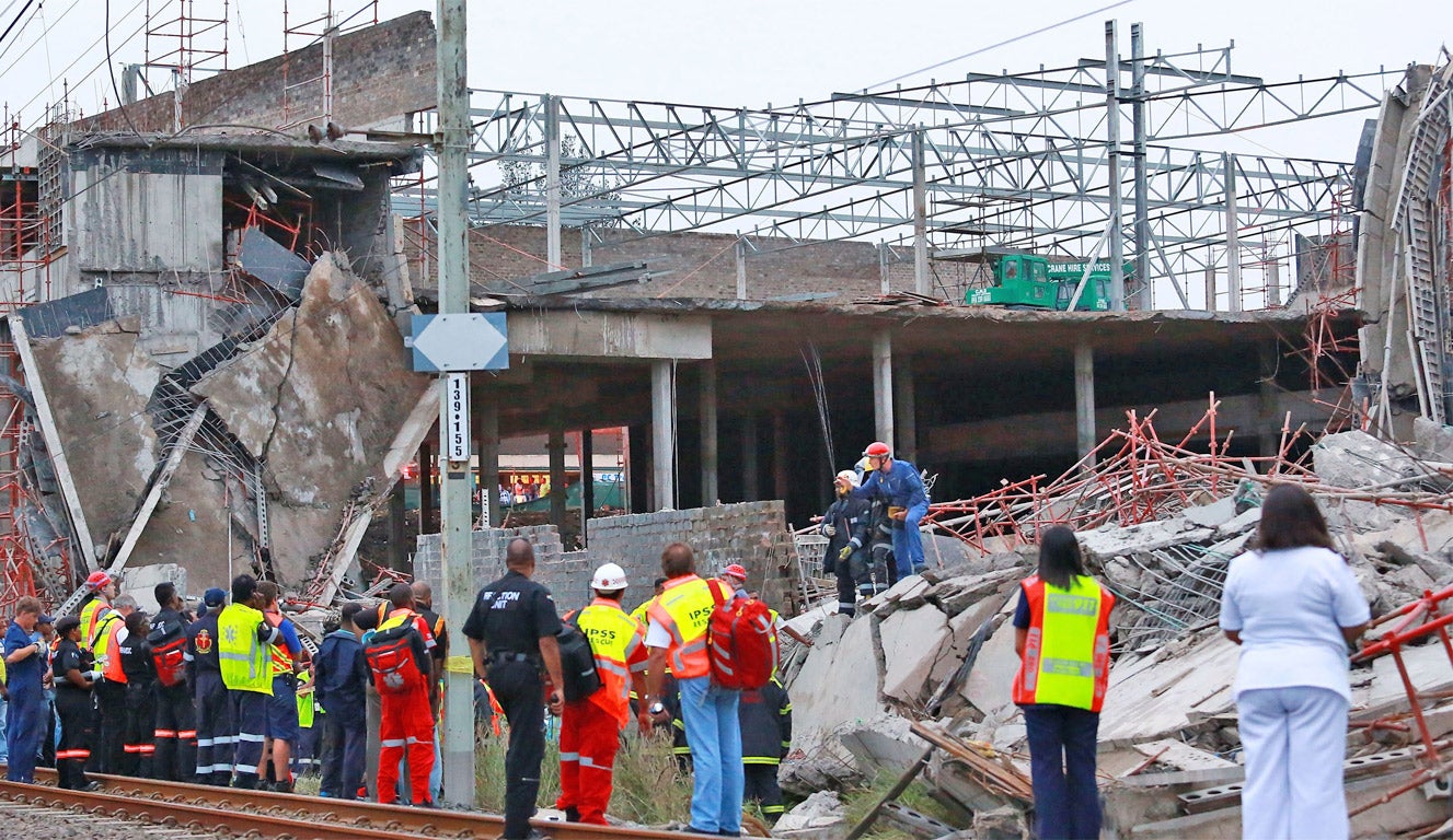 South Africa mall collapse: One dead and dozens injured by wreckage of ...