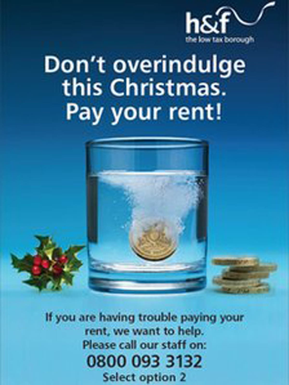 Council Christmas card warns London tenants to 'pay your rent' | The ...