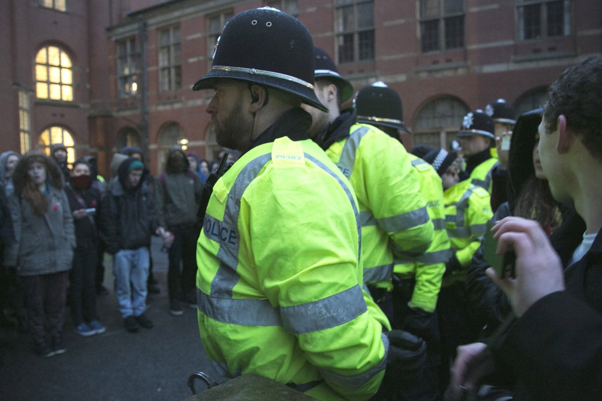 Police accused of kettling student protesters at a national ...