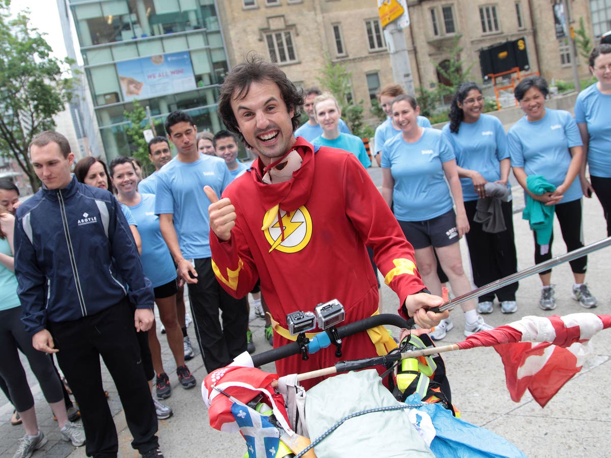 Real-life Forrest Gump Jamie McDonald completes his Canada superhero ...