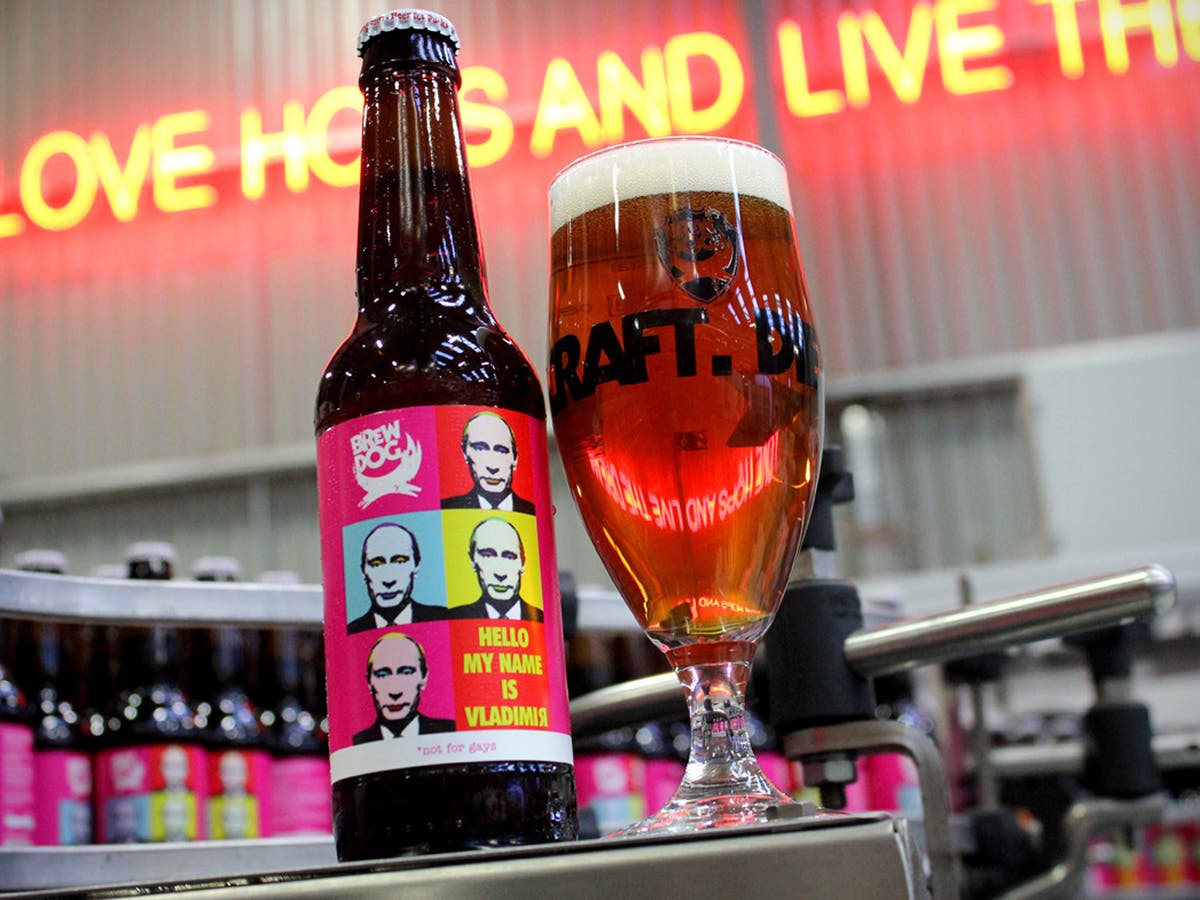 Vladimir Putin 'not for gays' protest beer launched by Scottish brewery ...