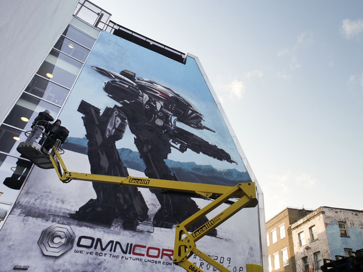 RoboCop: OmniCorp takes over east London with huge Enforcement Droid ...
