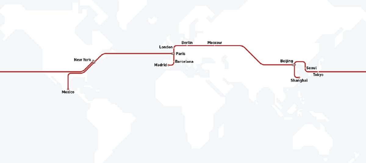 Architect Jug Cerovic creates standardised tube maps for the world's ...