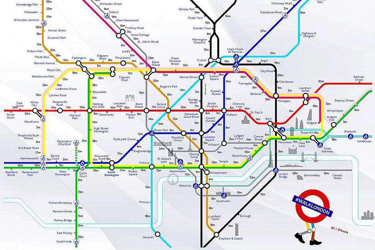 Tube strike walking map: Avoid Underground chaos with this useful guide ...