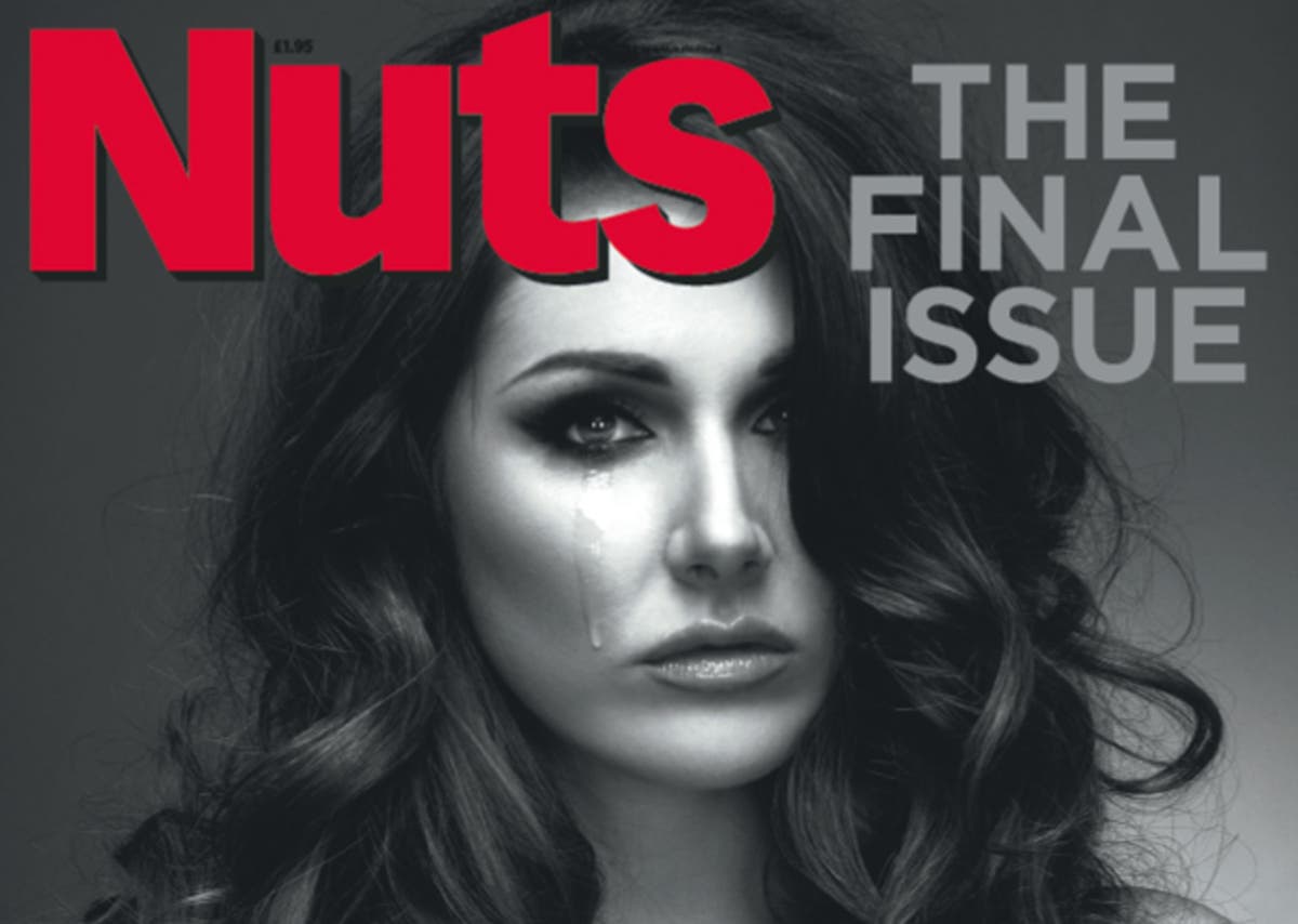 Nuts final issue: Lucy Pinder cries on the front cover as the lads' mag ...