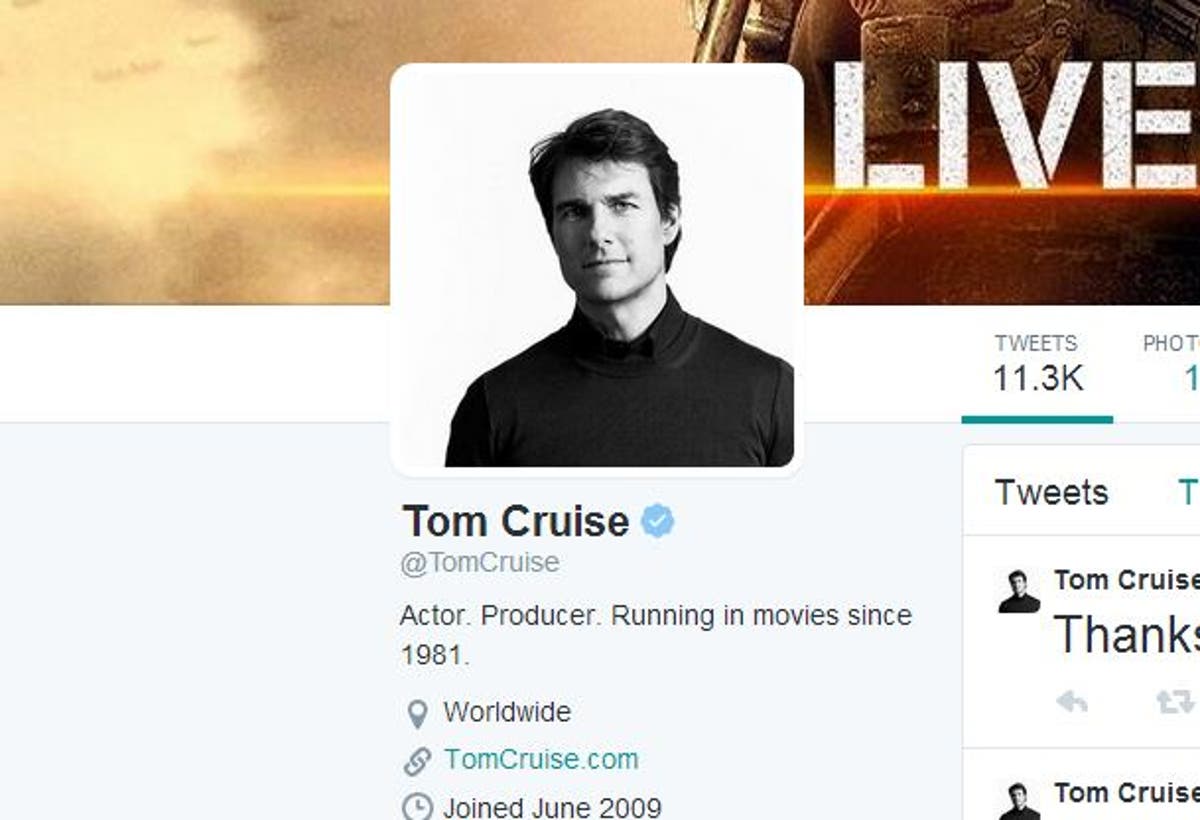 Tom Cruise finally acknowledges his running prowess in new Twitter bio ...