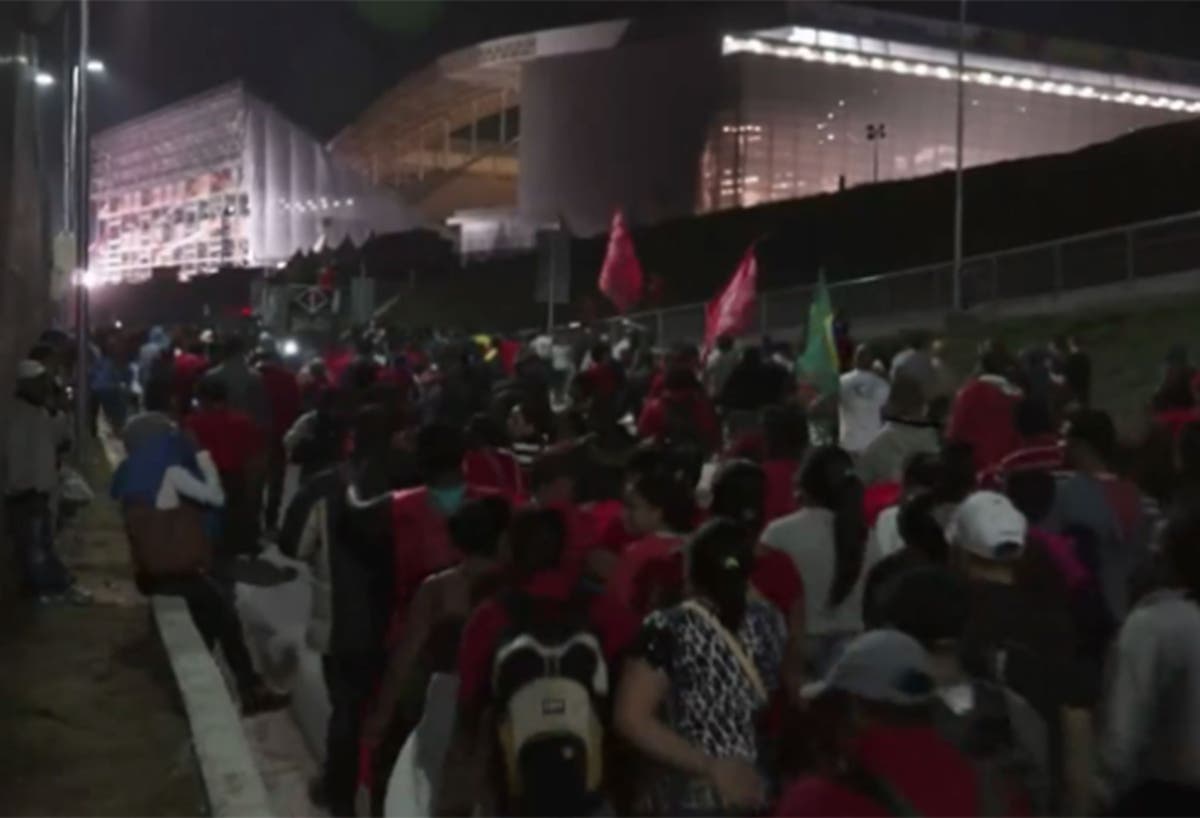 Thousands protest at World Cup opening stadium | The Independent | The ...