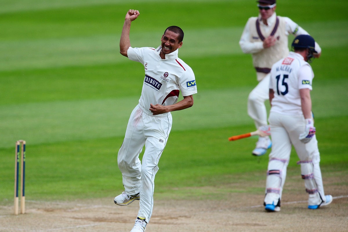 Somerset's Alfonso Thomas takes an incredible four wickets in four ...