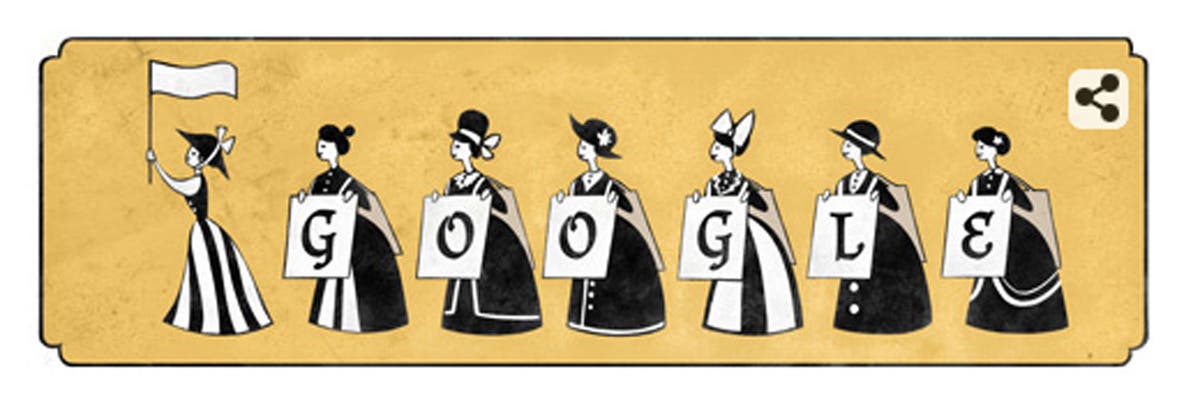 Emmeline Pankhurst: Google Doodle honours suffragette on 156th ...