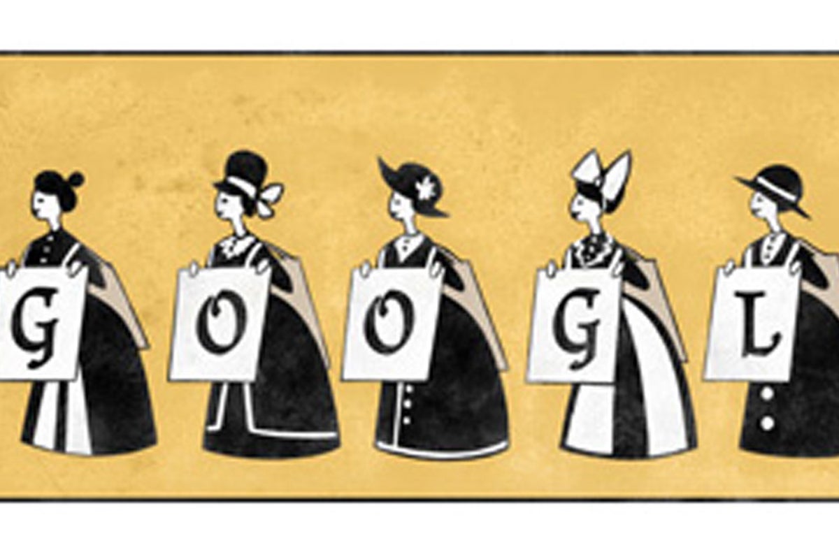 Emmeline Pankhurst: Google Doodle honours suffragette on 156th ...