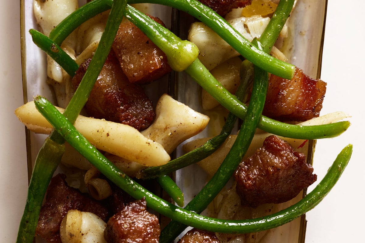 Mark Hix recipe: Razor clams with bath chaps and garlic scapes | The ...