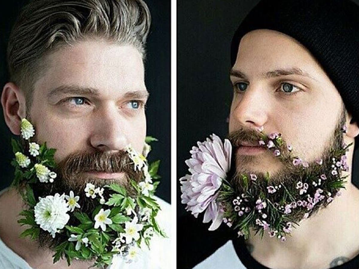 Flower beards: The beard frenzy has now gone floral | The Independent | The Independent
