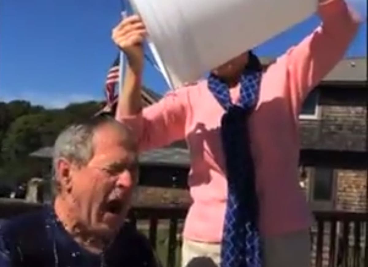 George Bush delivers possibly the best ALS ice bucket challenge yet ...