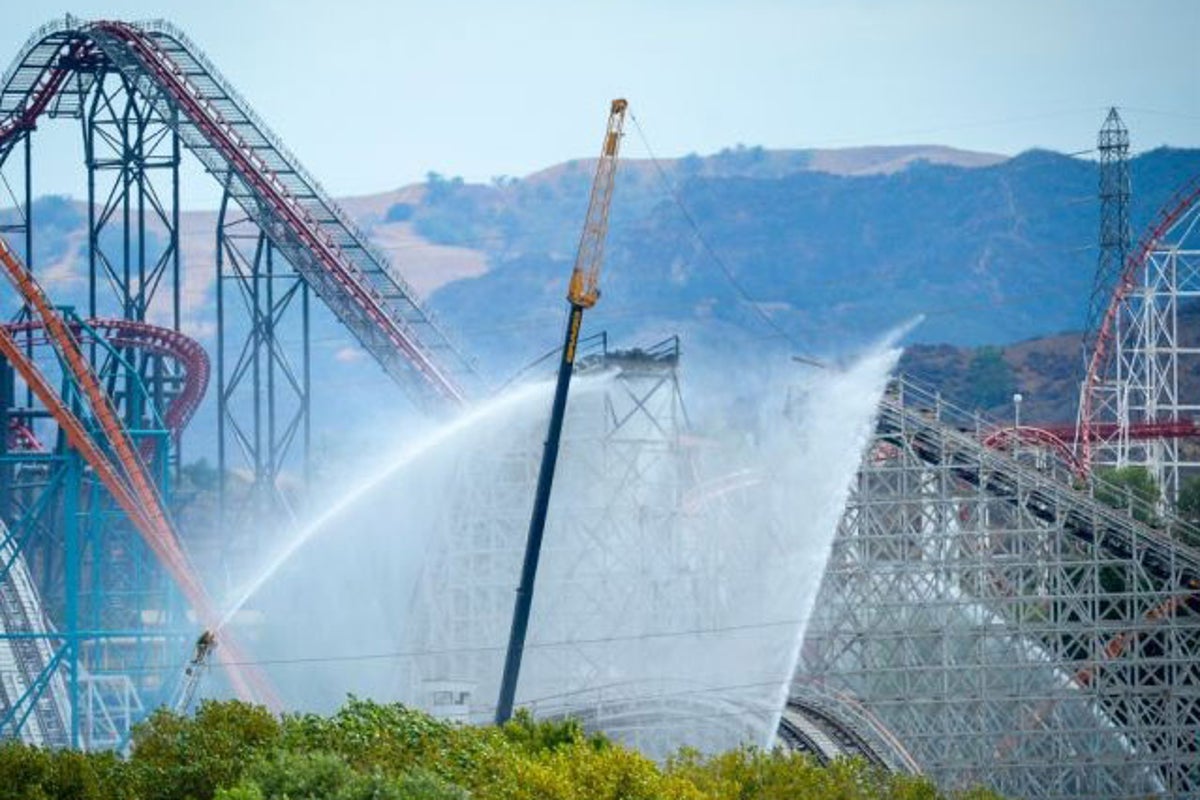 colossus six flags fire