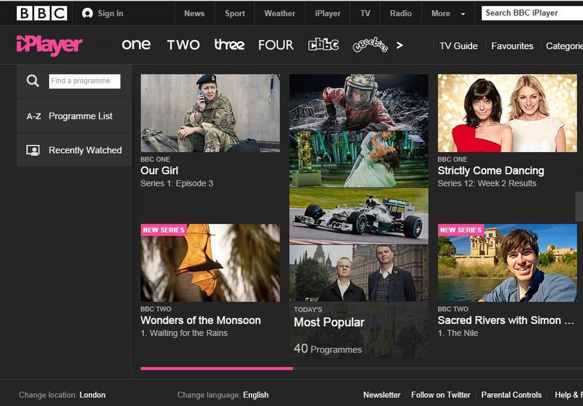 BBC extends iPlayer catch-up time from 7 to 30 days | The Independent ...