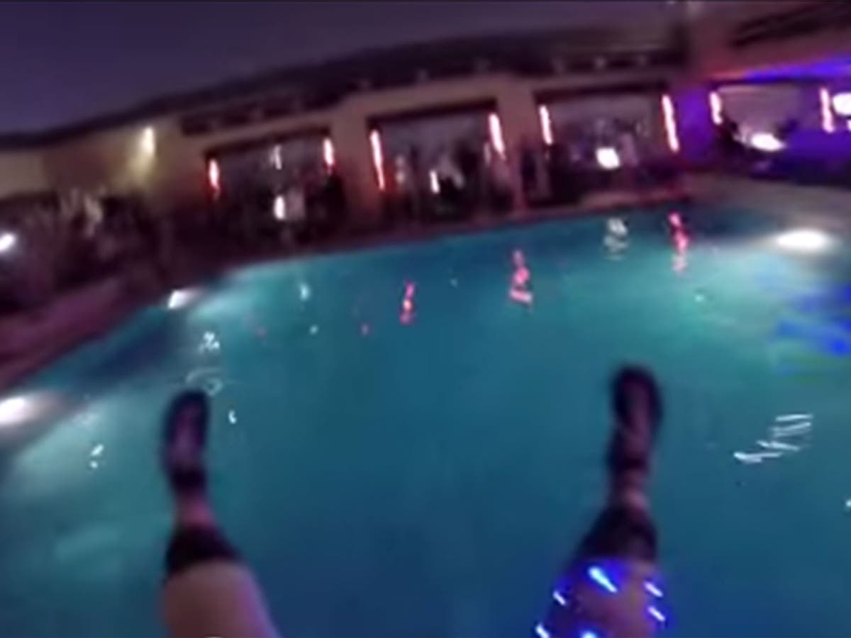 Video: How to crash a pool party | The Independent | The Independent