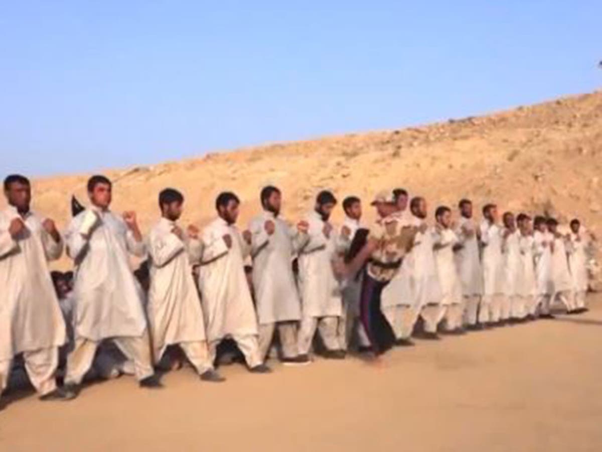 Isis recruits take part in training regime at camp in Iraq in latest ...
