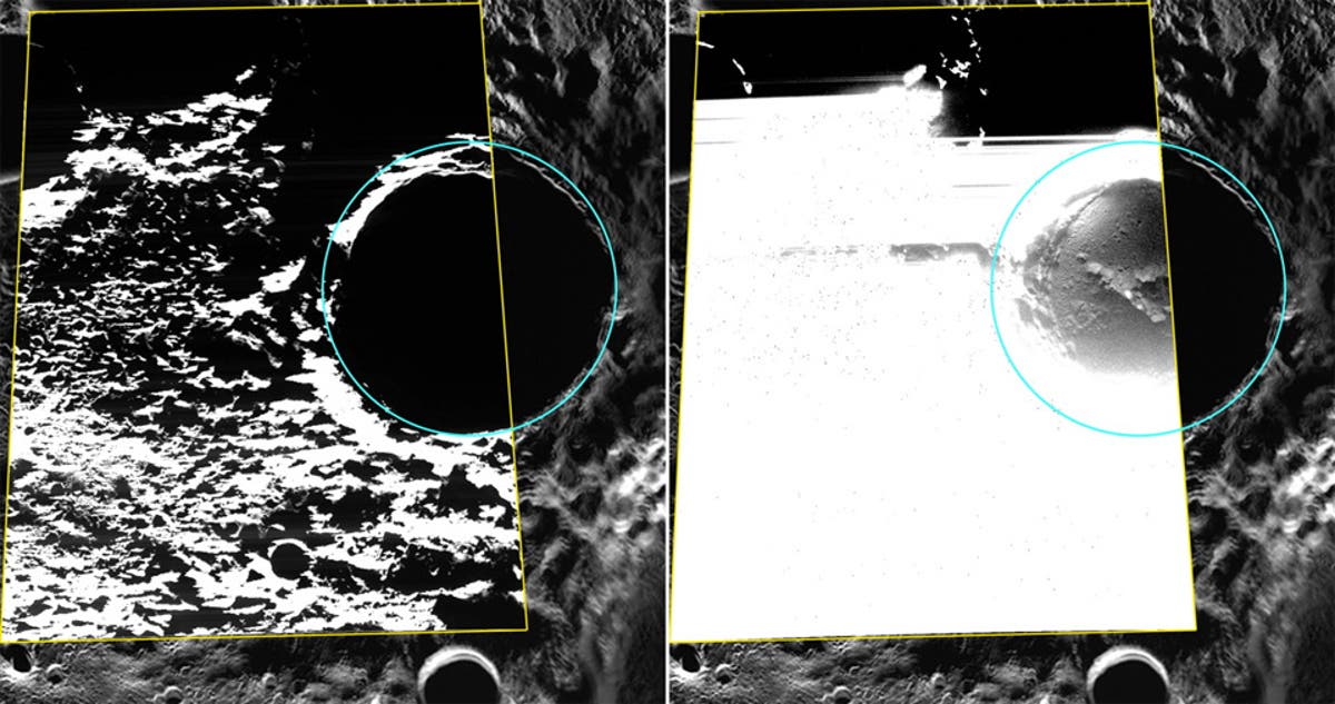 Water on Mercury photographed by Nasa for the first time in ...