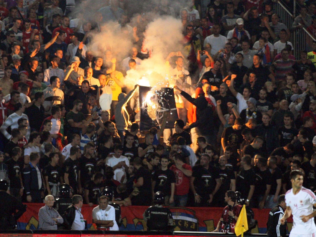Before and after the Serbia-Albania match that became a riot: In the ...