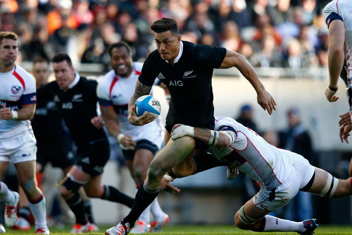 All Blacks hand Eagles' Premier stars a mauling | The Independent | The ...