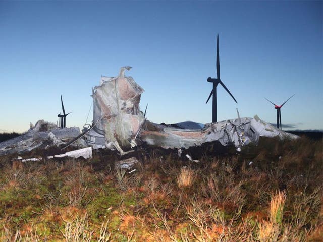 Wind turbine crashes to the ground after rotor blades 'spin out of ...