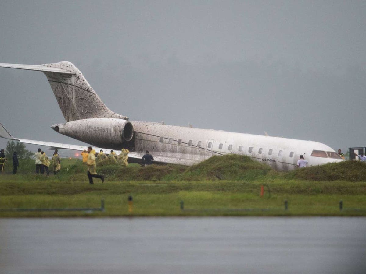 Pope's 'entourage plane' blown off runway minutes after pontiff's ...