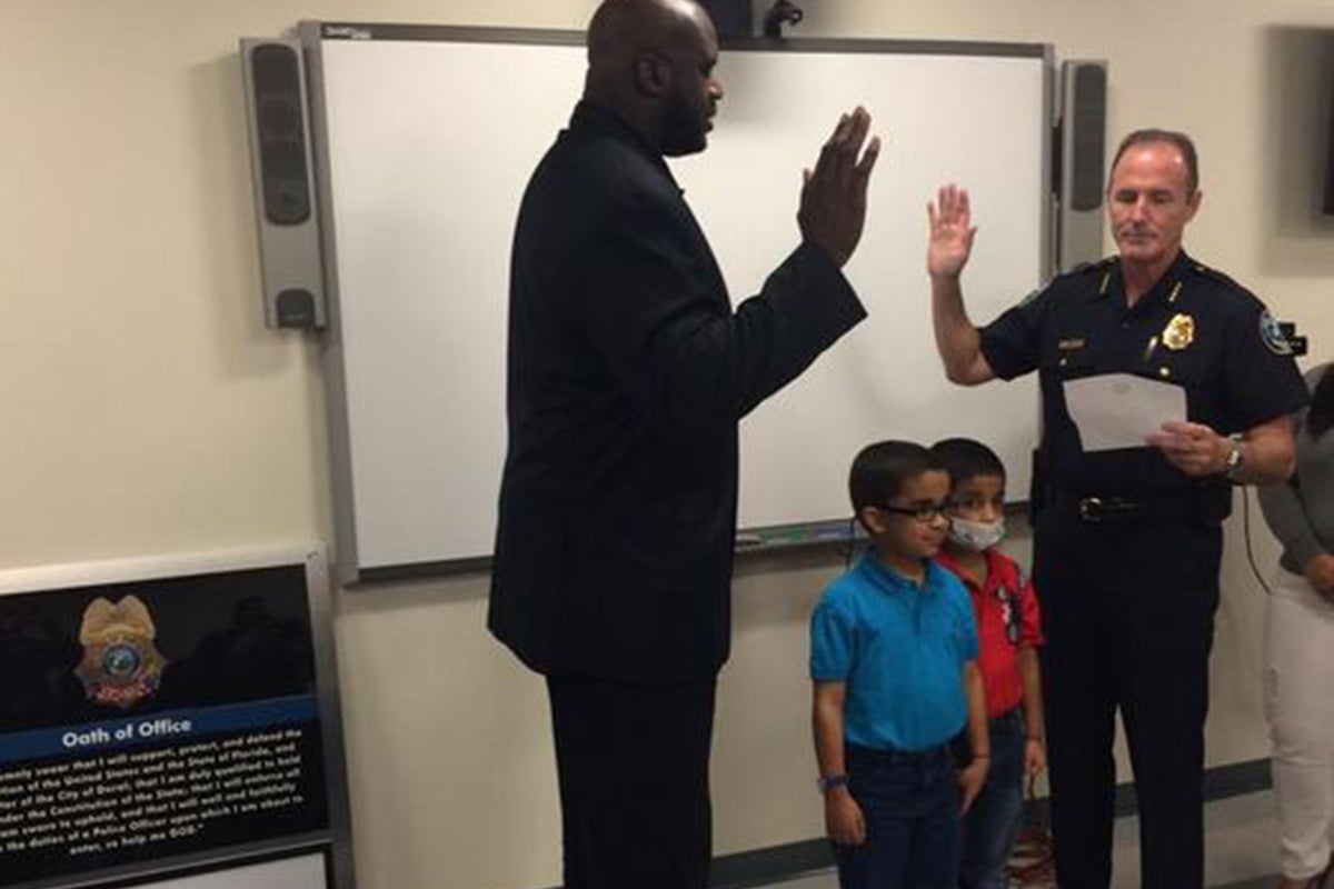 Shaq becomes a reserve police officer in South Florida | The ...
