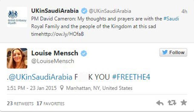 Louise Mensch says 'F**K YOU' in explosive tweets about David Cameron ...