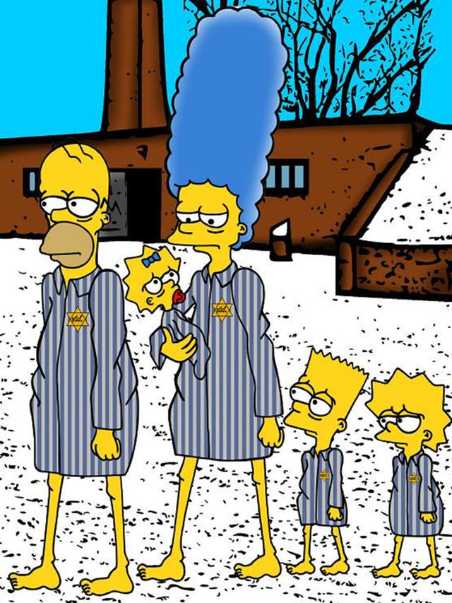 The Simpsons in Auschwitz: Harrowing aleXsandro Palombo cartoons mark ...