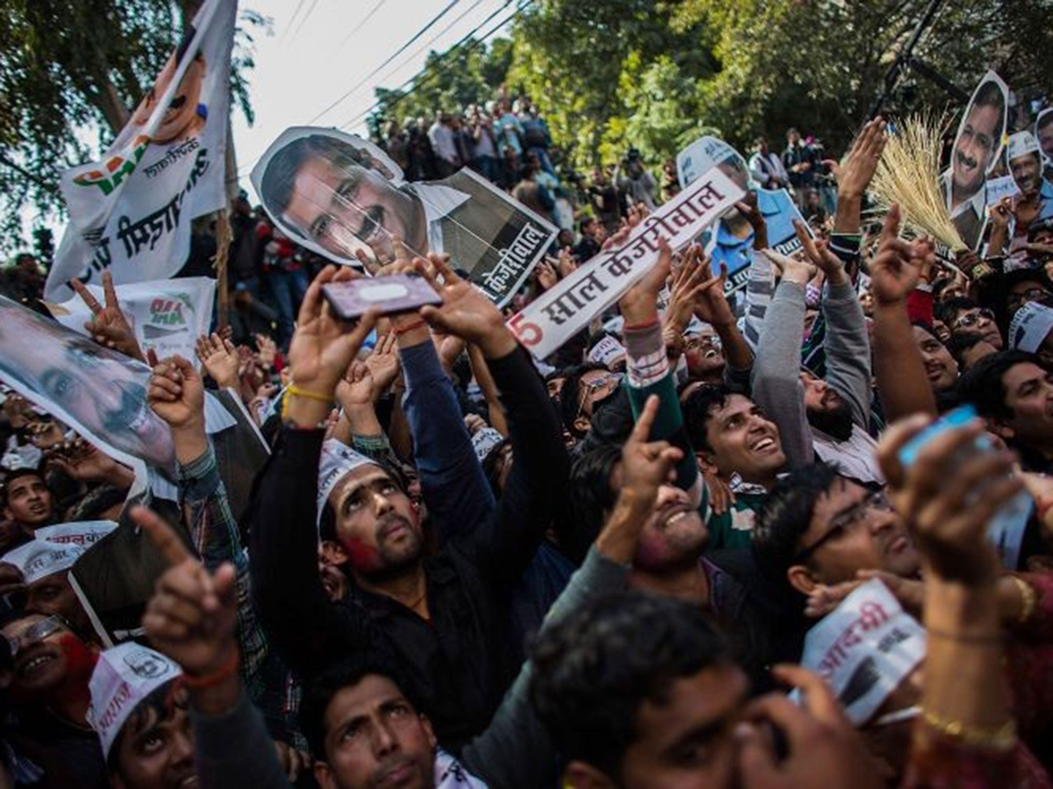 Broom prices double in Delhi as supporters of anti-corruption party ...