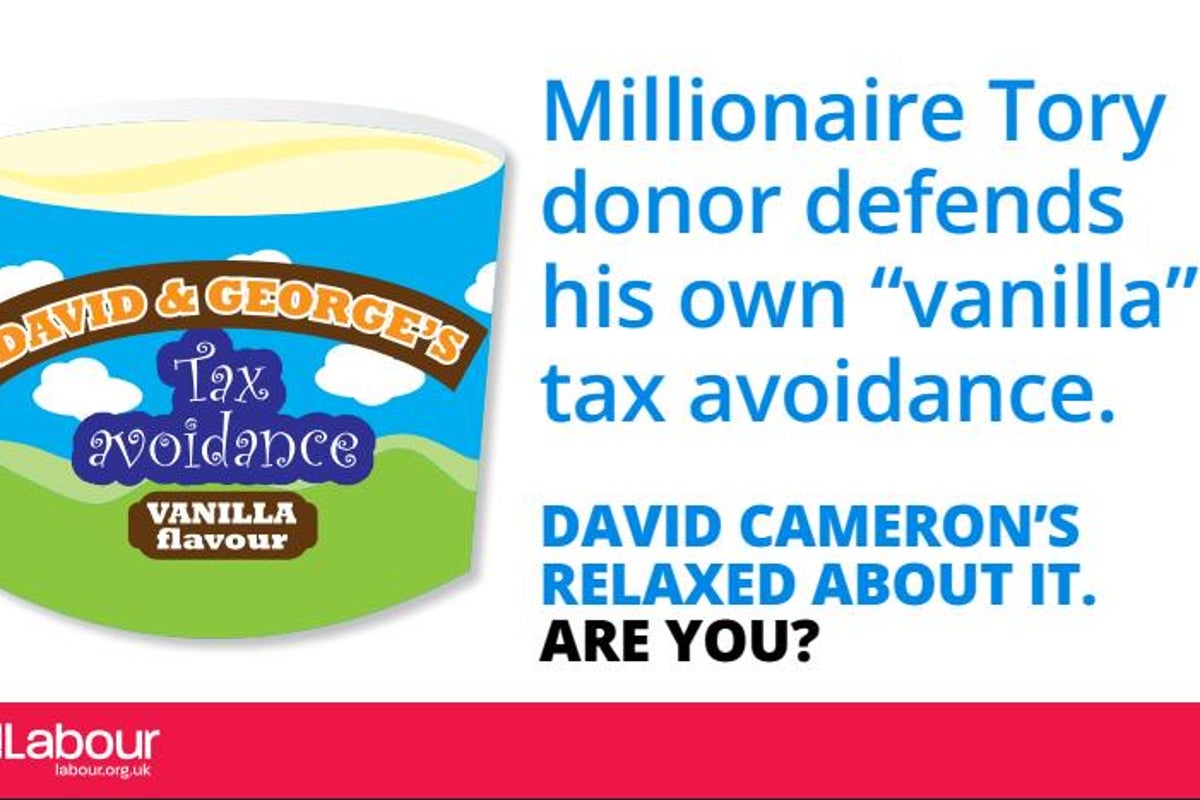Labour is baiting the Tories with a fake advert for vanilla ice cream ...