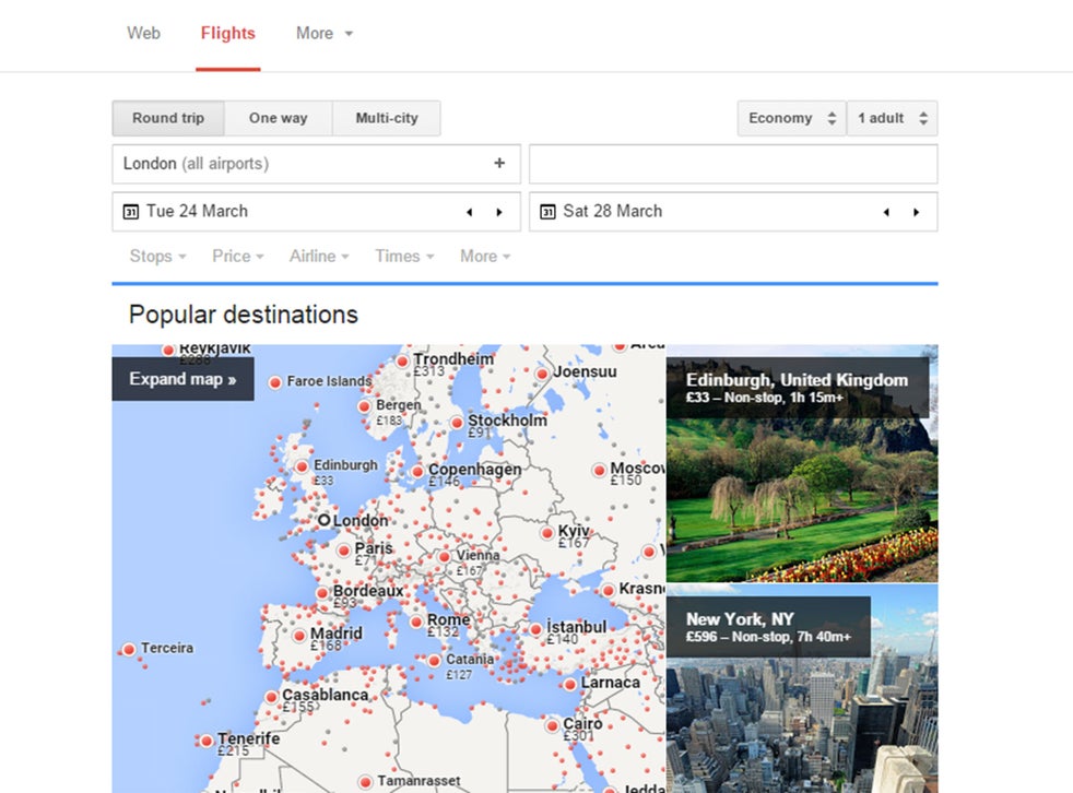 Google Flights: Search giant's new booking tool offers seven ways to ...