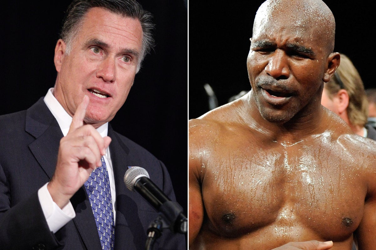 Mitt Romney vs Evander Holyfield: One-time Republican presidential ...