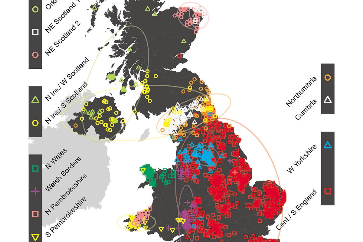 New genetic map of Britain shows successive waves of immigration going ...