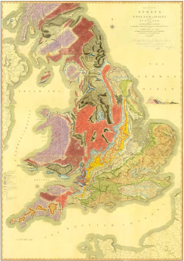 Rare first edition of 200-year-old William Smith 'map that changed the ...