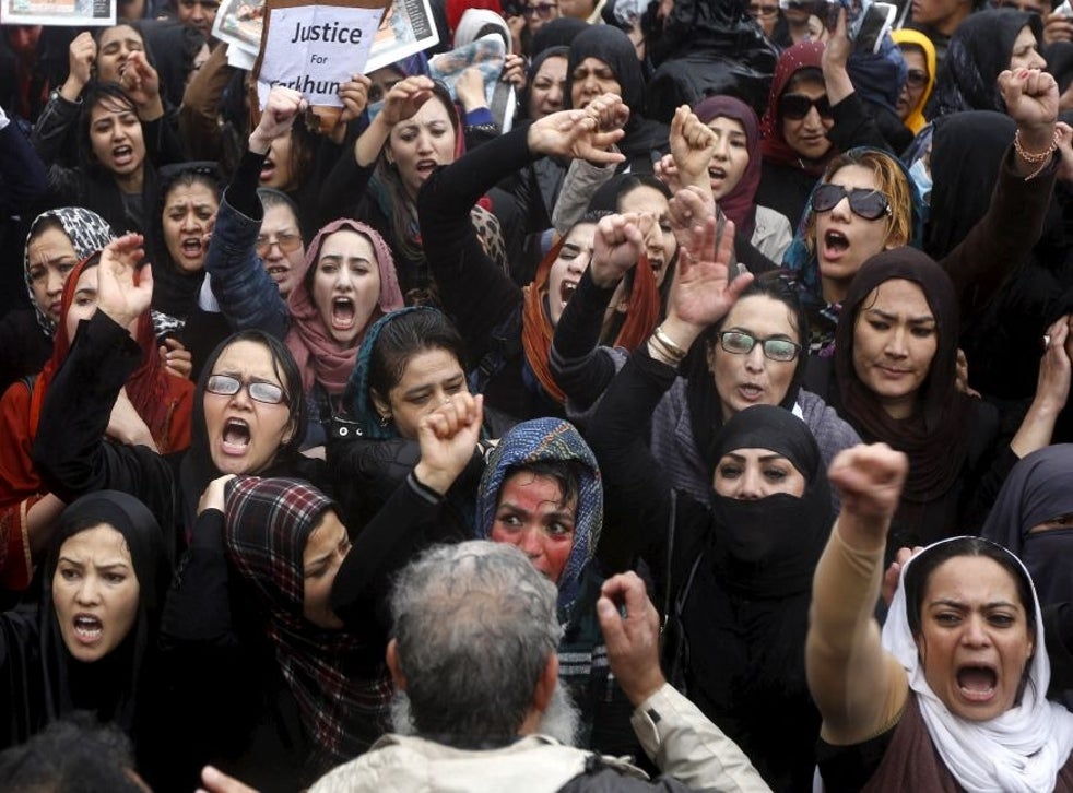 Thousands Of Afghans March In Protest Against Brutal Mob Killing Of