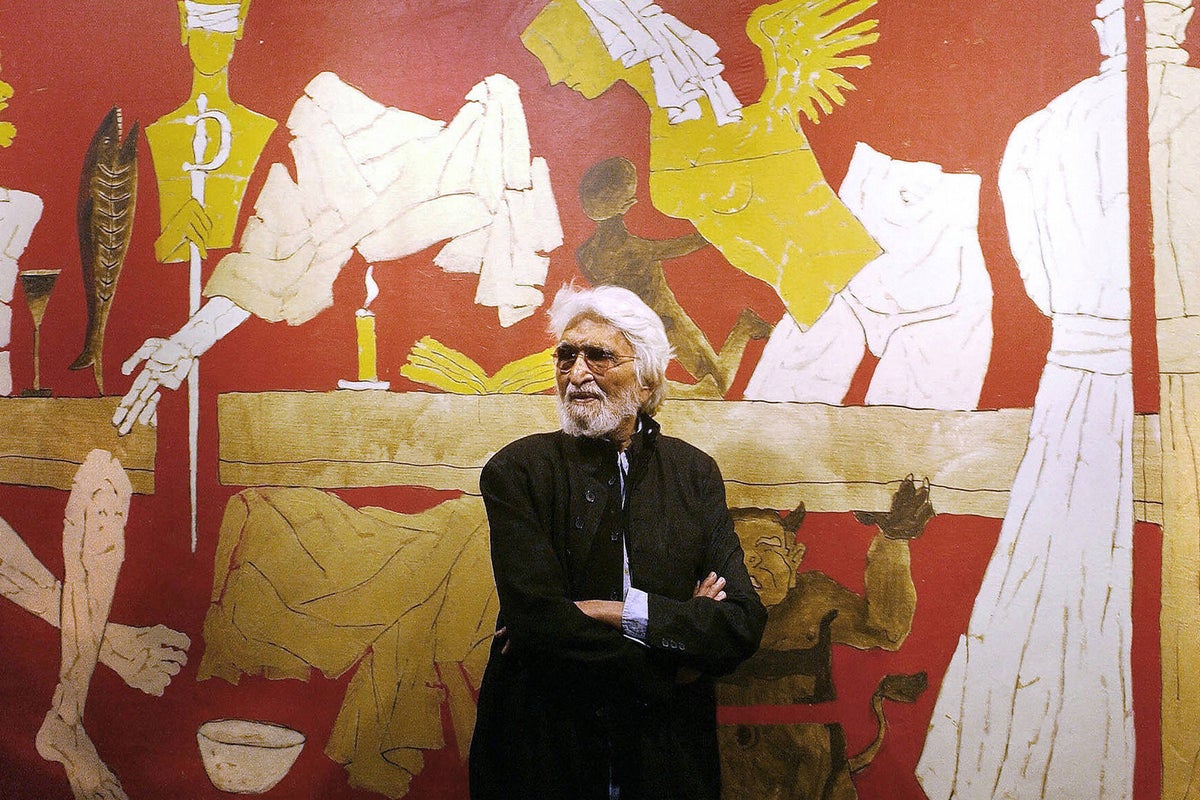 MF Husain painting surfaces after 70 years and sells for historic $13 ...