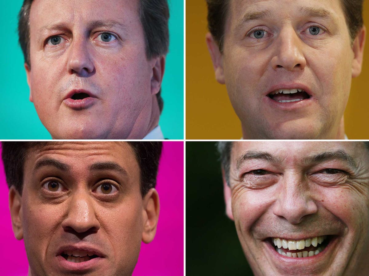 General Election 2015 TV debate: How many of the seven party leaders ...