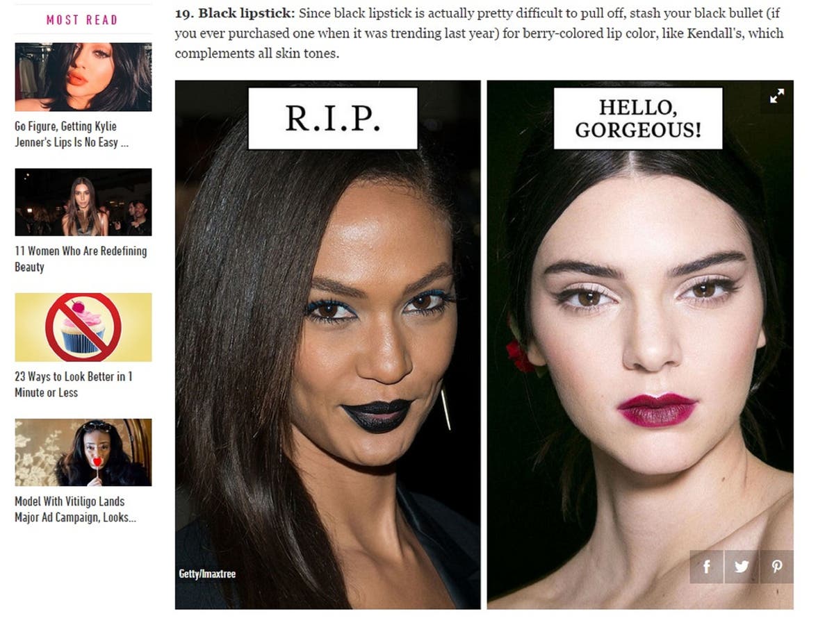 Cosmopolitan 'apologises' for using black models to show 'dying' trends ...
