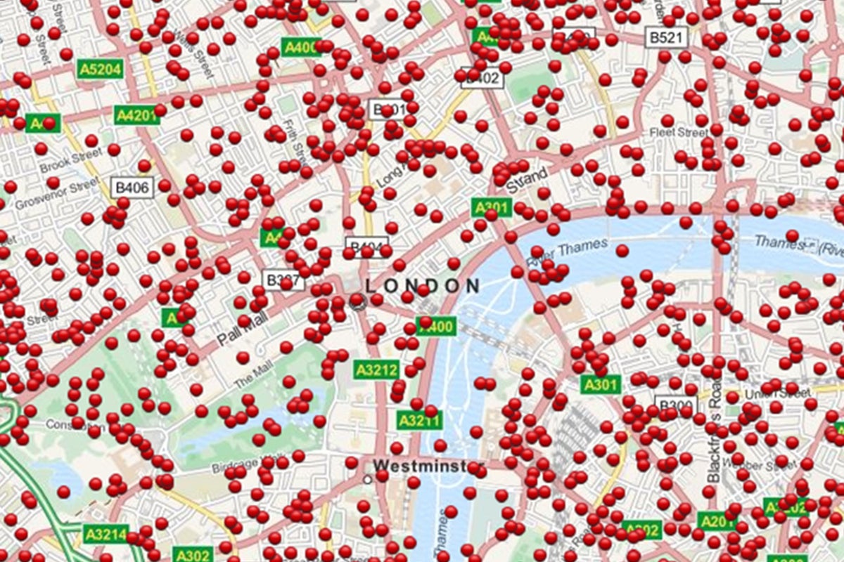Bomb Sight website maps locations of Nazi attacks in London | The ...