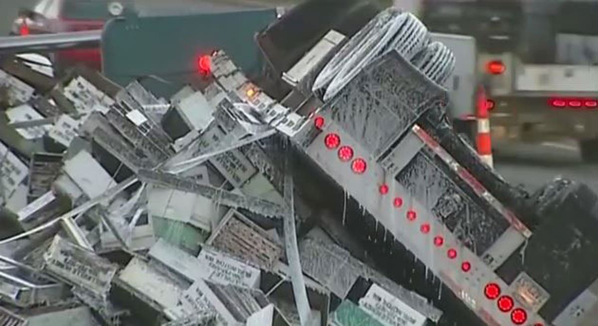 Bee truck carrying 14 million insects crashes on to highway | The ...