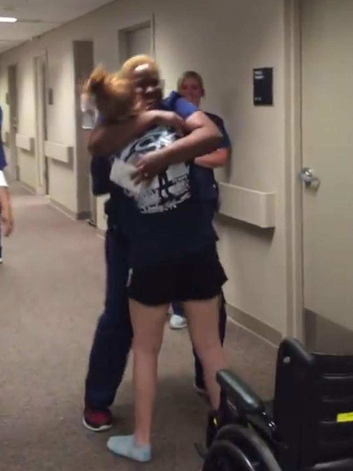 Girl paralysed for 11 days surprises her overjoyed nurse by getting out ...